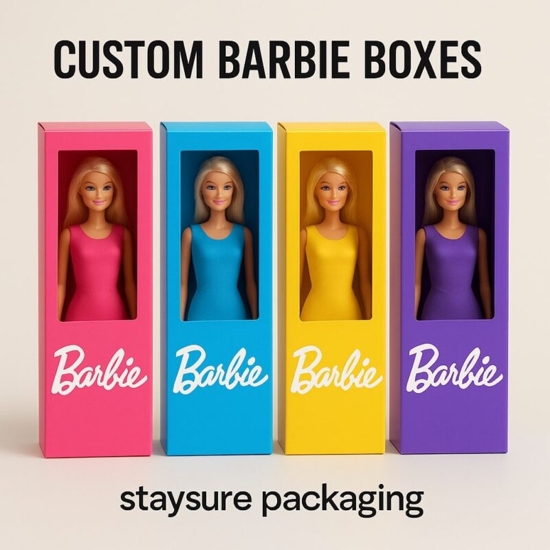 Custom Barbie Boxes | Personalized Doll Packaging by Staysure Packaging